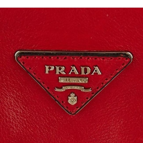 Prada | Bags | Prada Fuoco Glace Calf Red Satchel | Poshmark